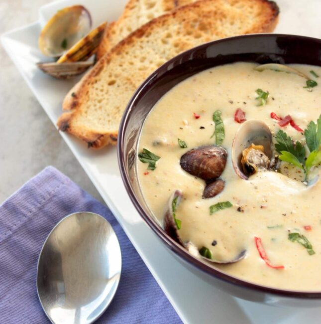 Traditional New England Clam Chowder - The Petite Cook™
