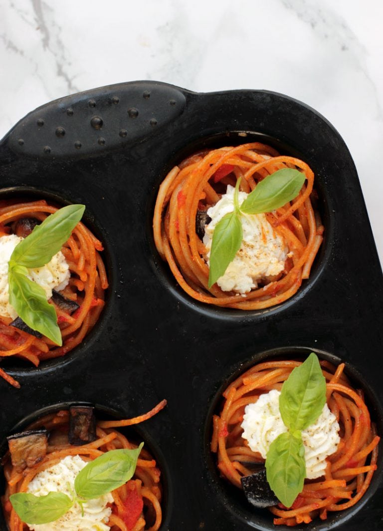 Sicilian Spaghetti Cupcakes - The Petite Cook™