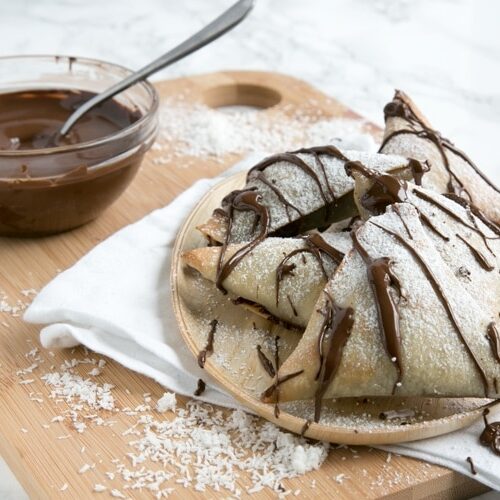 4-Ingredient Nutella and Coconut Samosas - The Petite Cook™