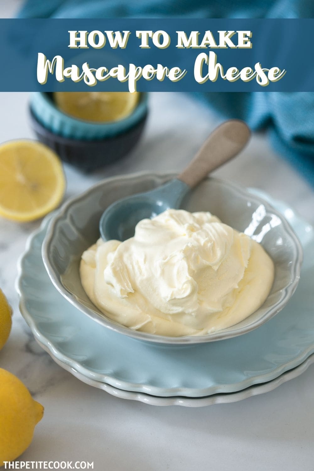 Homemade Mascarpone (2 Ingredients!) - The Petite Cook™