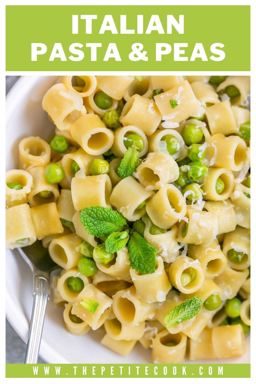 Pasta with Peas (Pasta e Piselli) - The Petite Cook™