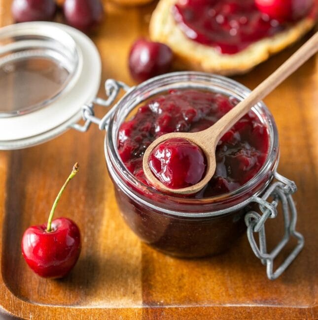 Cherry Jam - Just 3 Ingredients - The Petite Cook™