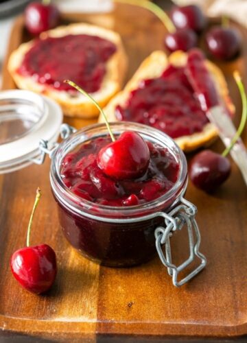 Cherry Jam - Just 3 Ingredients - The Petite Cook™