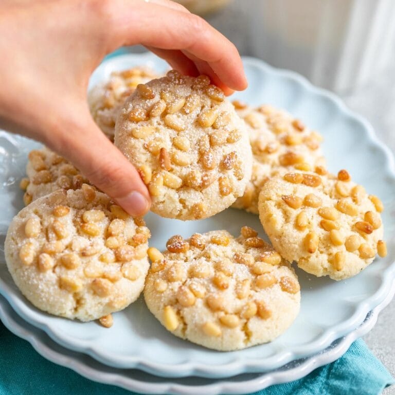Pignoli Cookies - Italian Pine Nut Cookies - The Petite Cook™