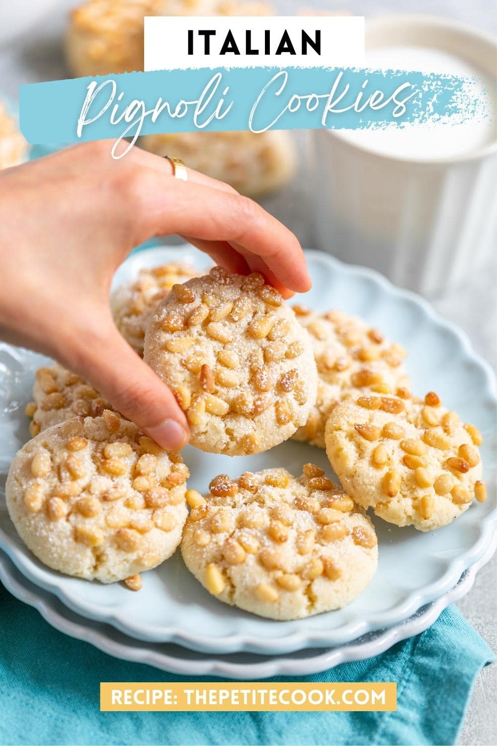 Pignoli Cookies - Italian Pine Nut Cookies - The Petite Cook™