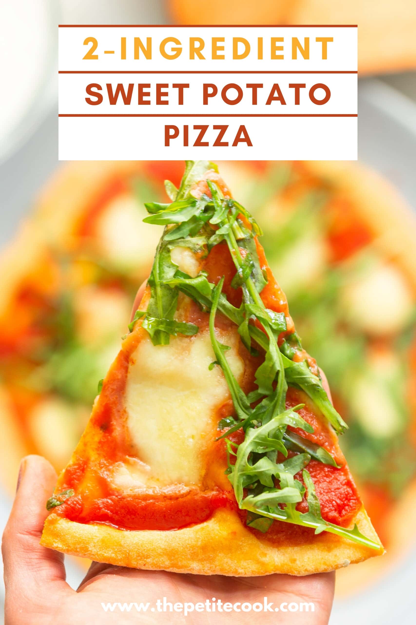 Sweet Potato Pizza - 2 ingredients! - The Petite Cook™