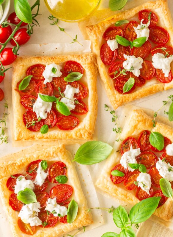 Caprese Puff Pastry - The Petite Cook™