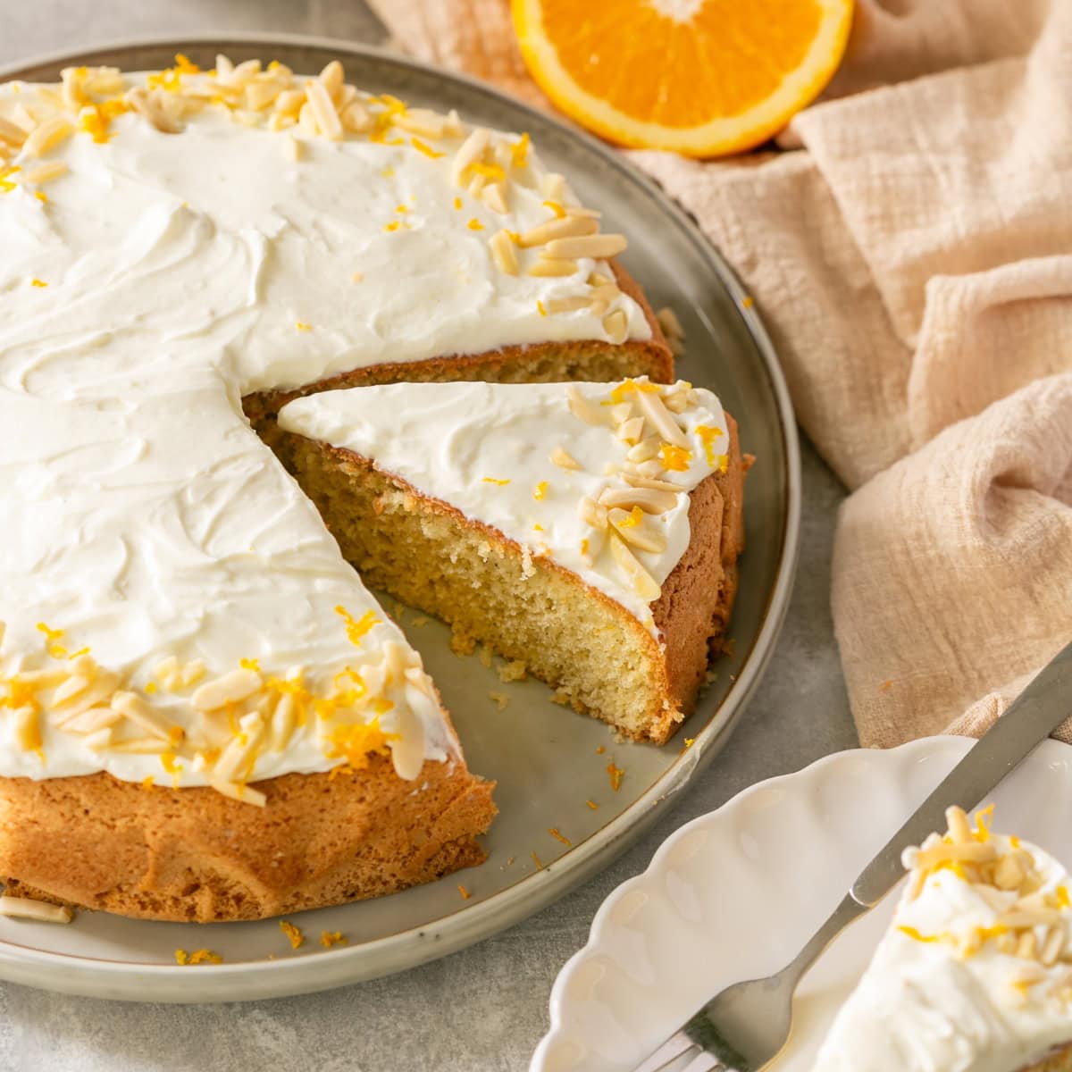 Italian Almond Cake - The Petite Cook™