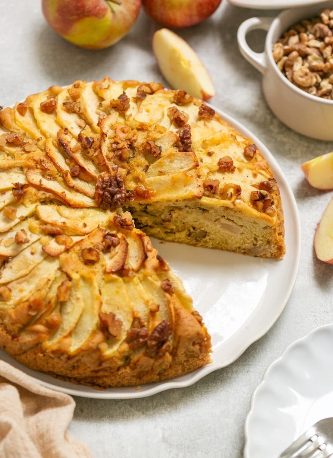 Apple Walnut Cake - The Petite Cook™