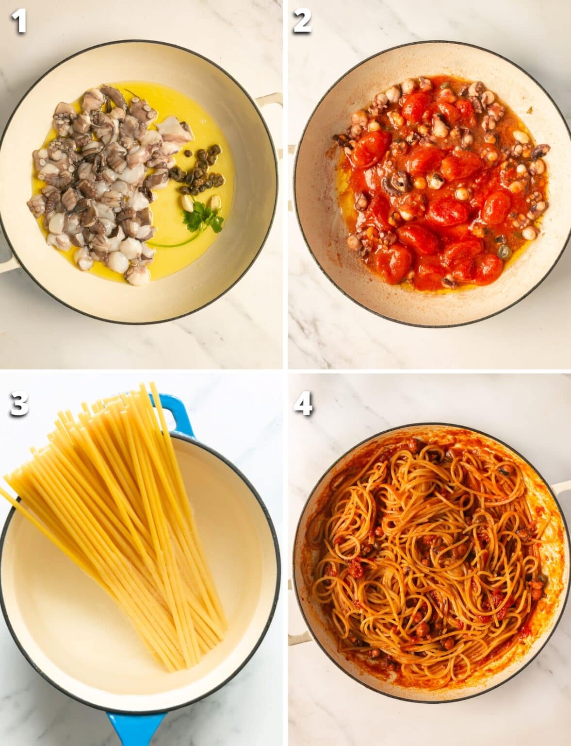 Octopus Pasta - The Petite Cook™