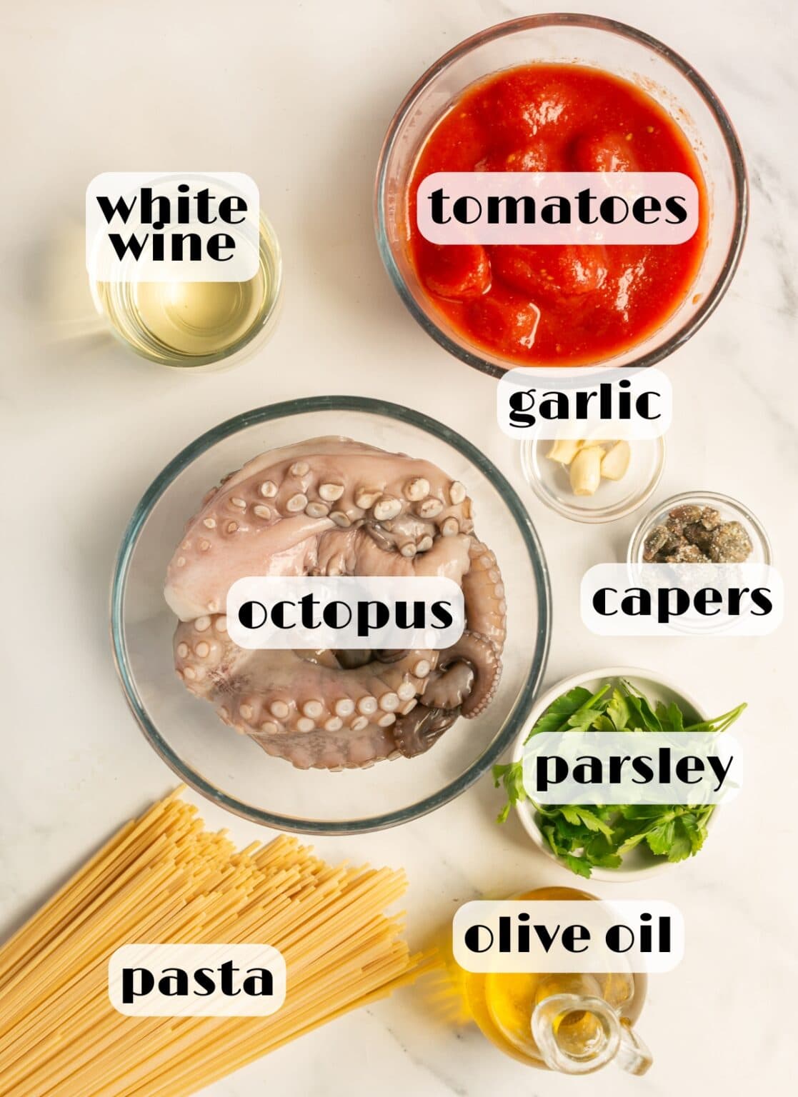 Octopus Pasta - The Petite Cook™