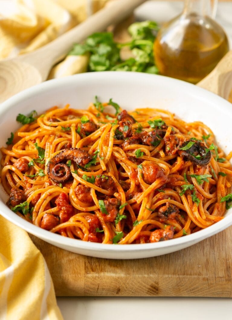 Octopus Pasta - The Petite Cook™